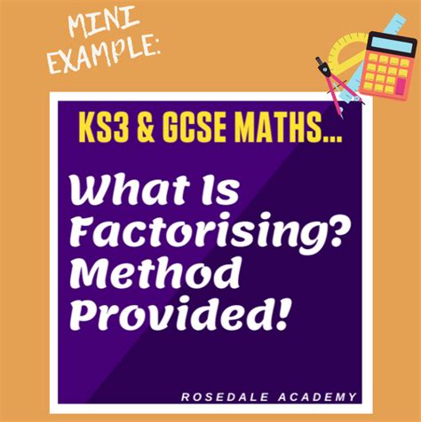 Freebie What Is Factorising ~ Mini Explanation Ks3 Ks4 Gcse And Igcse