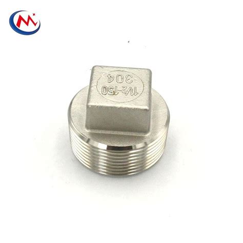 Stainless Steel Square Plug Male Thread Plug Joint Bspt Npt Square Plug