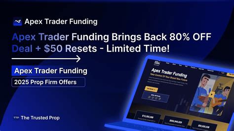 Apex Trader Funding Brings Back 80 Off Deal 50 Resets Limited Time Prop Firm Review