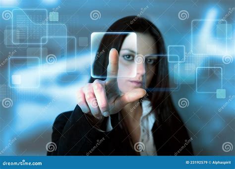 Touchscreen Interface Stock Image Image Of Computer 23192579