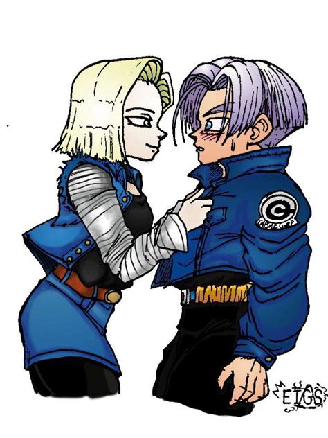 Trunks X Android 18 Fanart Anime Amino