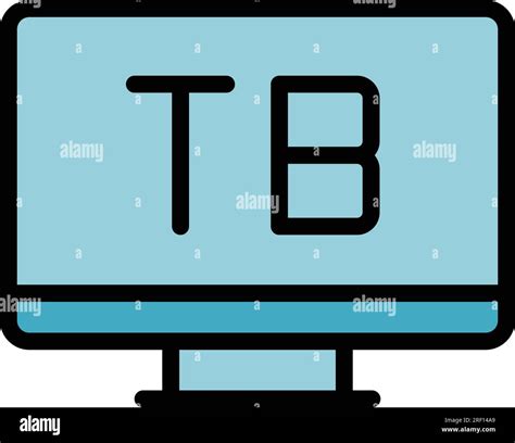 Computer Storage Icon Outline Vector Mobile Gb Data Memory Color Flat Stock Vector Image And Art