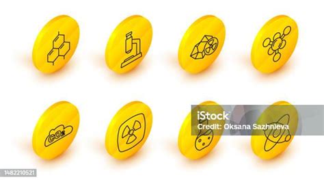 구름의 원자 시험관 방사성 Co2 배출량 분자 현미경 및 화학 공식 아이콘을 설정합니다 벡터 0명에 대한 스톡 벡터 아트 및 기타 이미지 Istock