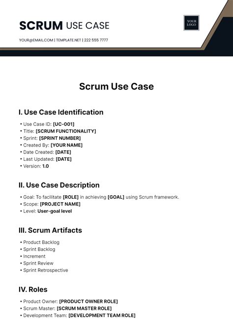 Free Scrum Templates To Edit Online