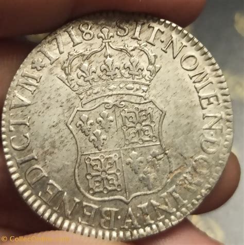 Louis XV Écu Navarre 1718A Coins European Medieval France Royal