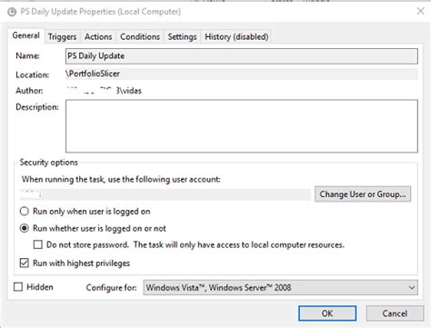 How To Schedule External Data Update Using Windows Task Scheduler Portfolio Slicer