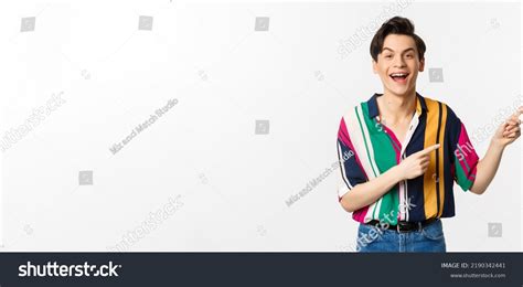 Happy Gay Man Laughing Smiling Pointing Stock Photo Shutterstock