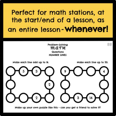 A Year S Worth Of Math Problem Solving Question Cards 100 Problems And Answers