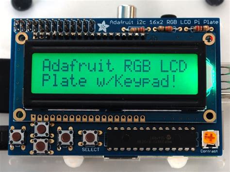New Products Adafruit Rgb Positive 16×2 Lcdkeypad Kit For Raspberry