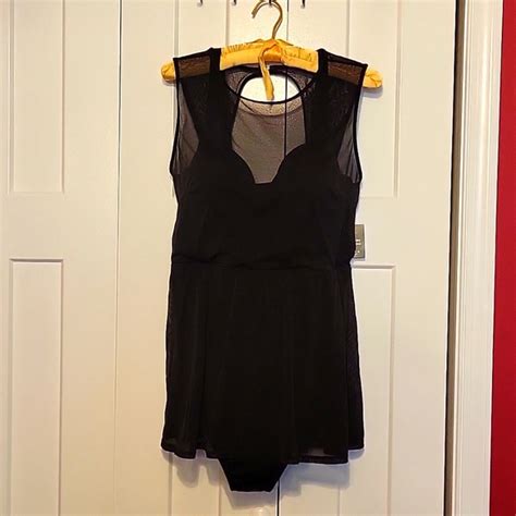 Torrid Swim Torrid Size 2 Underwire Sheer Overlay Swimdress Poshmark