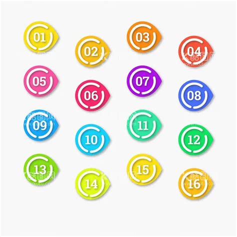 项目编号 源文件下载【酷图网】项目编号 项目符号 序号 顺序 流程编号 号码 数字序号 数字标题 花瓣网