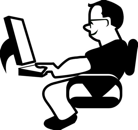 Man On Computer Clip Art ClipArt Best