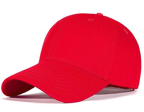 Regular Trendy Unisex Baseball Cap Red
