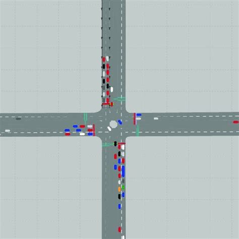 Simulation Network Of Isolated Intersection Download Scientific Diagram