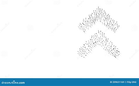 3d Rendering Of Nails In Shape Of Symbol Of Angle Double Up With Shadows Isolated On White