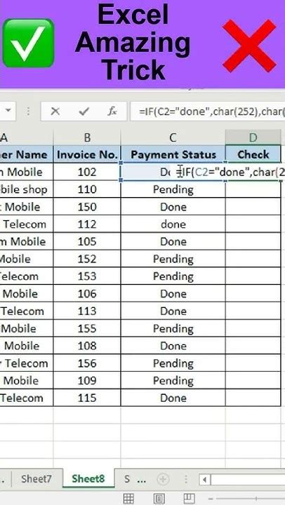 Shorts How To Add Check Box Excel Amazing Trick You Never Seen Before Yt Shorts Youtube