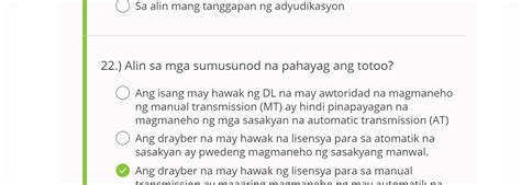 Lto Cde Online Reviewer Answer Filipino Tagalog Automotive My Tanong