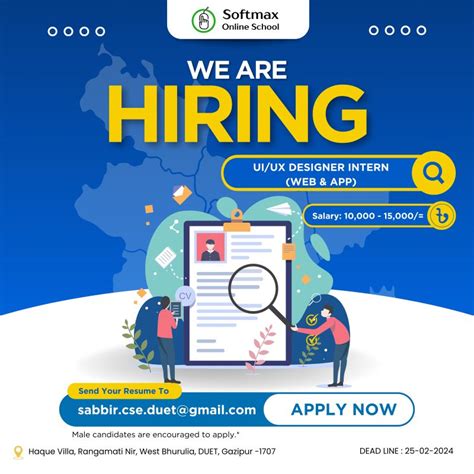 sabbir hossain on linkedin paid internship opportunity ui ux designer