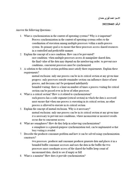 Synchronization Download Free Pdf Process Computing Concurrency Computer Science