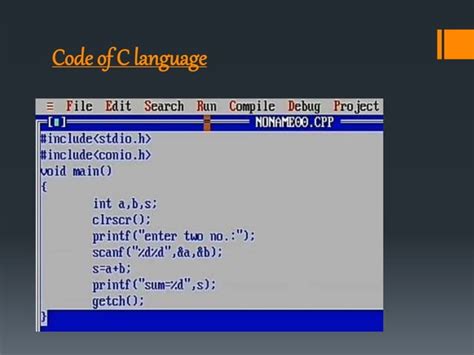 Comparison Between C And C Pptx Programming Languages Computing