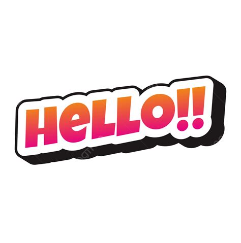 Hello Text Effect Gradient Editable Vector Hello Text Effects Hello