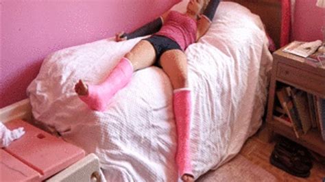 Angel Goes Downstairs To Answer The Phone In Armleg Casts Cast