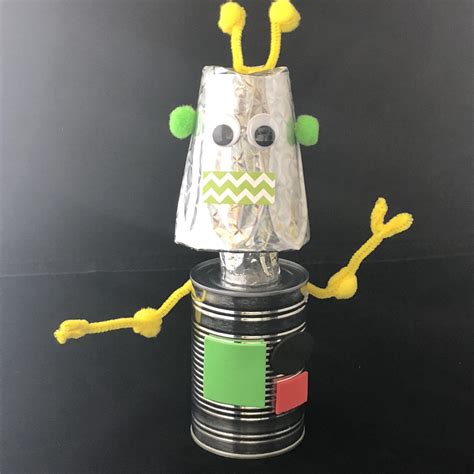 Tin Can Robot Craft Blissful Domestication