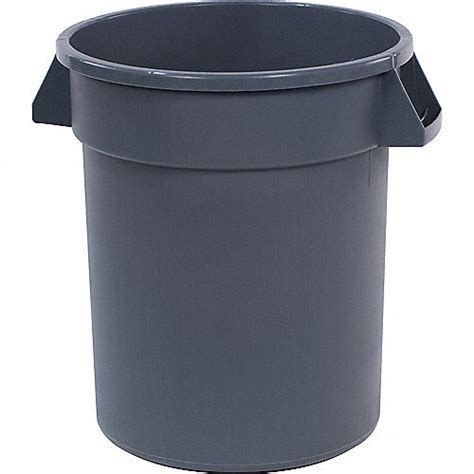 Bronco Bote De Basura Redonda 20 Gal 23 Plástico Polietilenogris