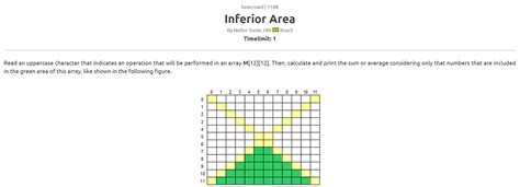 Beecrowd 1186 Below The Secundary Diagonal Solution In C Eya J