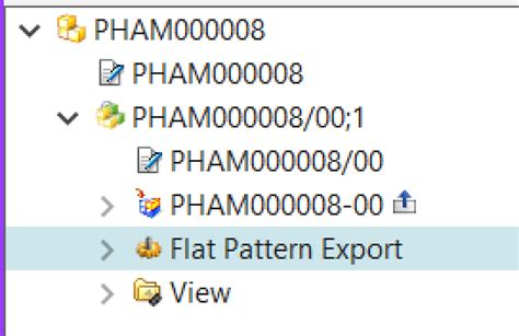 How To Modify The Default Dxf Flat Pattern Dataset Name Flat Pattern