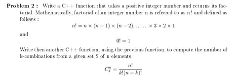 Solved Problem Write A C Function That Takes A Positive Chegg