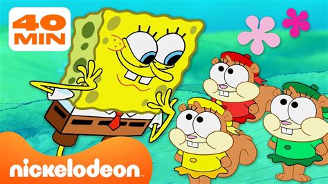 스폰지밥 속 가족들의 활약상 50분 모음 영상 니켈로디언 코리아 Youtube
