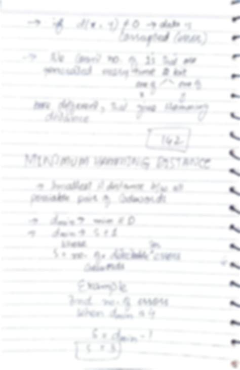 Solution Easy Detailed Notes Of Error Detection Coding Schemes And Its