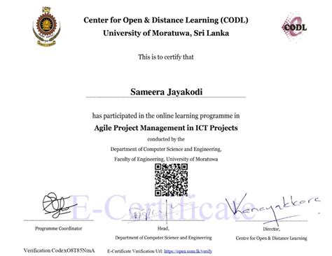 Sameera Jayakodi On Linkedin Im Happy To Share That Ive Obtained A New Certification Agile