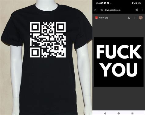 1433 Qr Code Fuck You Trashy Biker Apparel