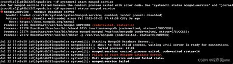 mongodb启动报错 process 29784 execstart usr bin mongod options code