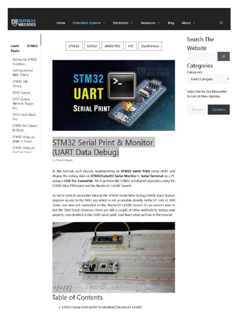 Stm32 Serial Print And Monitor Uart Data Debug Pdf Stm32 Serial Print And Monitor Uart Data Debug Pdf