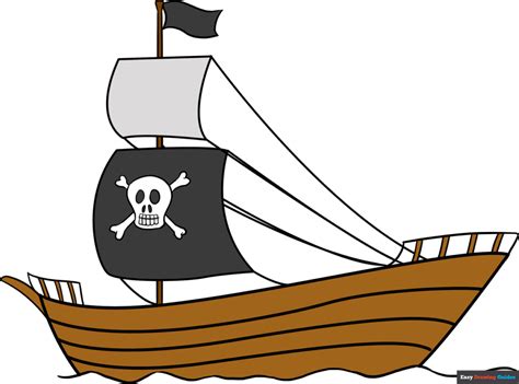 pirate ship deck drawing