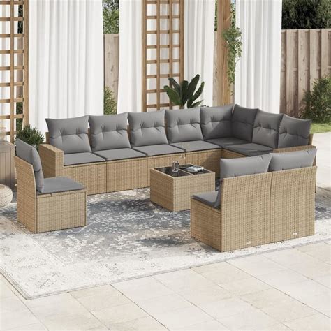 Garden Sofa Set With Cushions Modular Sofa Outdoor Lounge Set Poly