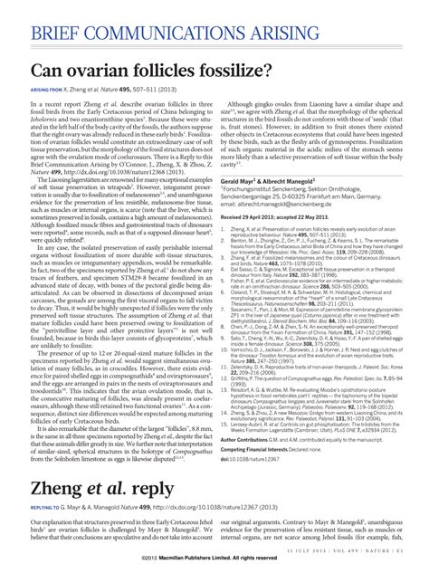 Pdf Zheng Et Al Reply