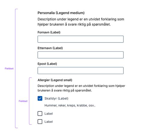 New Component Fieldset · Issue 318 · Digdirdesignsystemet · Github
