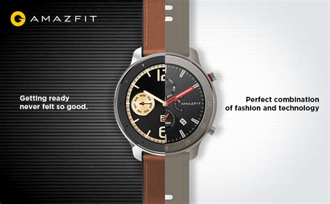 Amazfit GTR Smartwatch, 47mm - Aluminium/Brown - Homeshopping