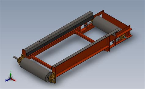 传送带设计模型solidworks 2010模型图纸下载 懒石网