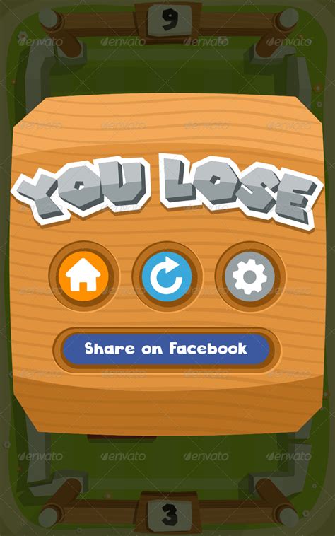 Game Assets For Pong Like Game Game Assets Graphicriver