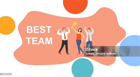 사람들은 승자입니다 남성과 여성은 승리를 축하합니다 한 무리의 미니 캐릭터가 승리를 축하합니다 벡터 그림입니다 벡터 Championship에 대한 스톡 벡터 아트 및 기타