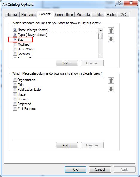 Arcgis Desktop How To Get Size Of File Geodatabase Feature Class On