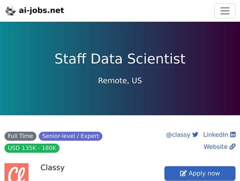 Hiring Staff Data Scientist Remote Raimljobs