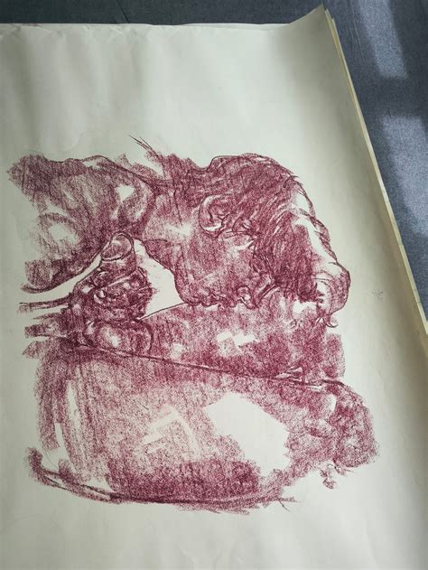 Gay Art Original Draw Kiss Car Sex Handmade Art Lust Erotic Sex Vintage Elegant Male Man Blowjob