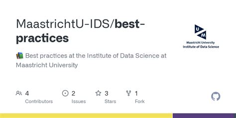 Github Maastrichtu Idsbest Practices 📚 Best Practices At The