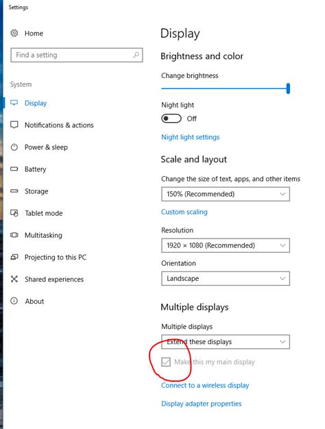 Windows Script To Switch Primary Display Setting Super User